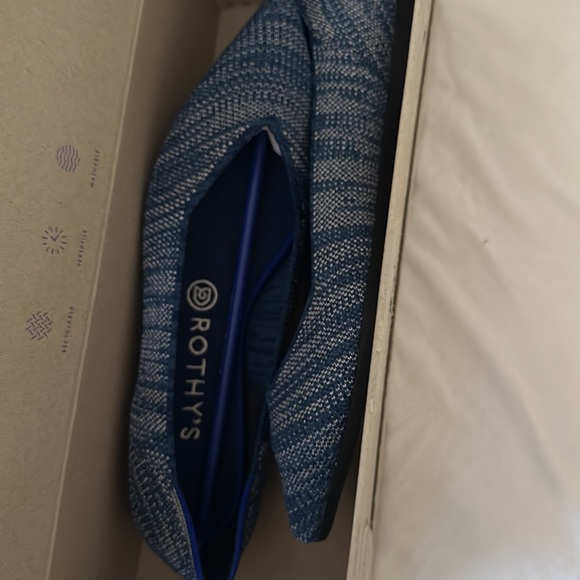 Rothy's | Shoes | Nwt Rothys The Point Indigo Heather Flats | Poshmark